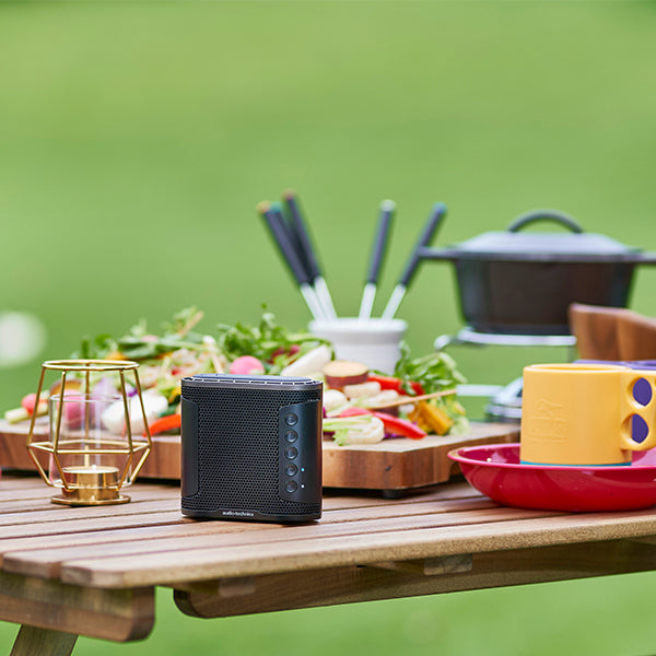 オーディオテクニカ ワイヤレススピーカー Bluetooth レッド AT